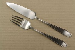 WMF 500 Perlrand versilbert 90 Fischbesteck 1 Person